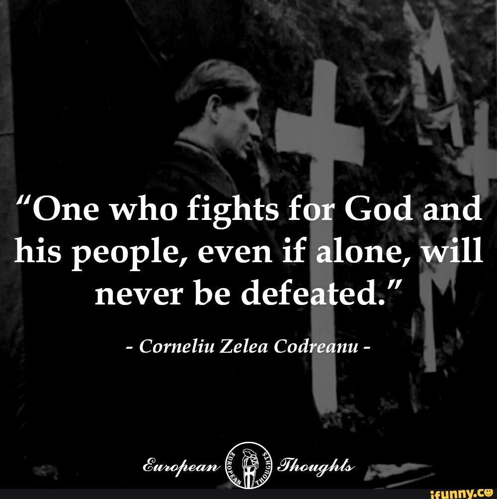 "One who fights for God and his people, even if alone, will never be ...