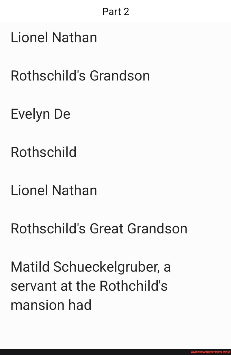 Part 2 Lionel Nathan Rothschild's Grandson Evelyn De Rothschild Lionel ...