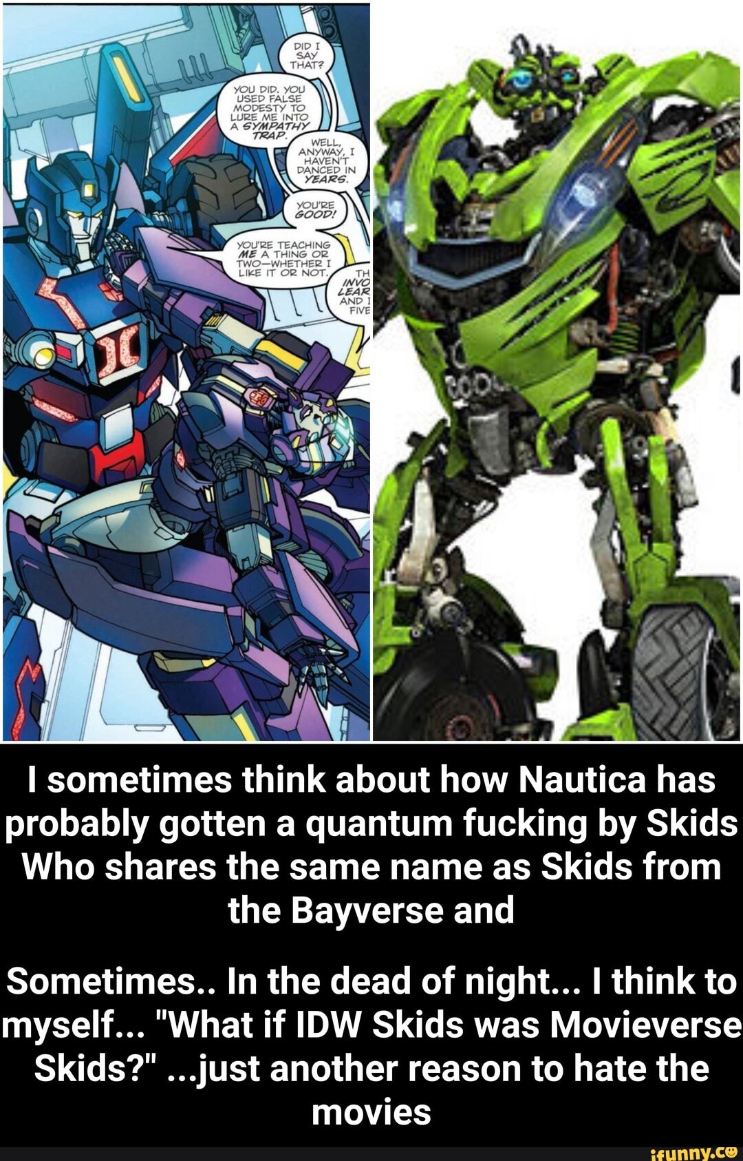 Sometimes.. In the dead of night... I think to myself... "What if IDW ...