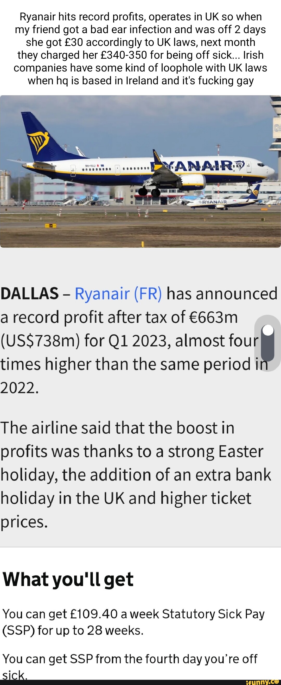 Ryanair memes. Best Collection of funny Ryanair pictures on iFunny