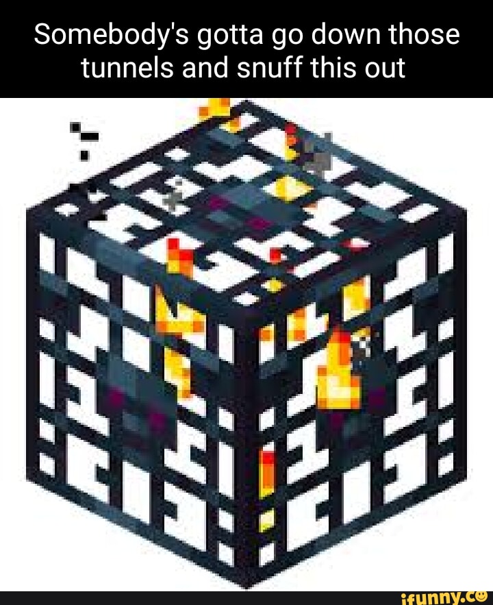 Somebody's gotta go down those tunnels and snuff this out - iFunny