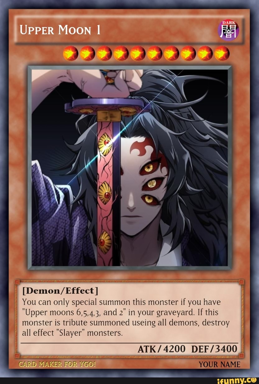 UppeR Moon 2) You can only special summon this monster if you have ...