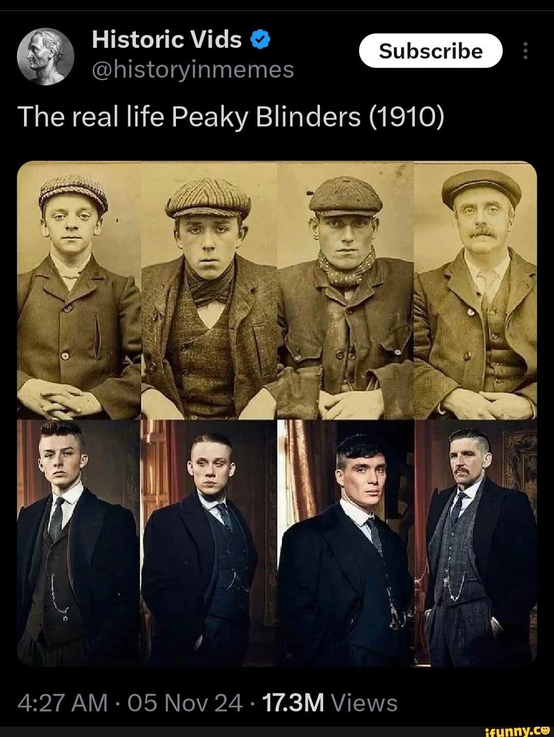 Historic Vids @ @historyinmemes The real life Peaky Blinders (1910) AS ...