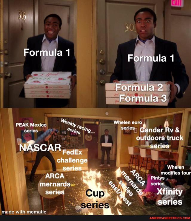 Formula 1 PEAK Mexico series chatlenge series ARCA mernards series ...