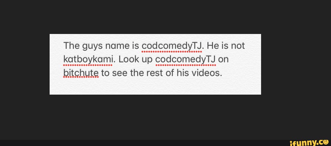 Codcomedytj memes. Best Collection of funny Codcomedytj pictures on iFunny