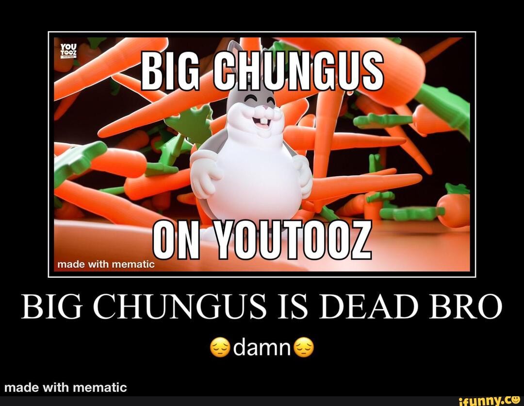BiG CHUNGUS ON YOUTOOZ BIG CHUNGUS IS DEAD BRO ~ damn ~ mada with ...