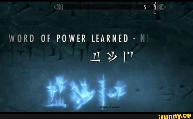 WORD OF POWER LEARNED - - iFunny