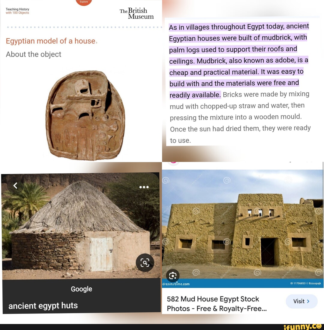 British Museum As in villages throughout Egypt today, ancient Egyptian ...