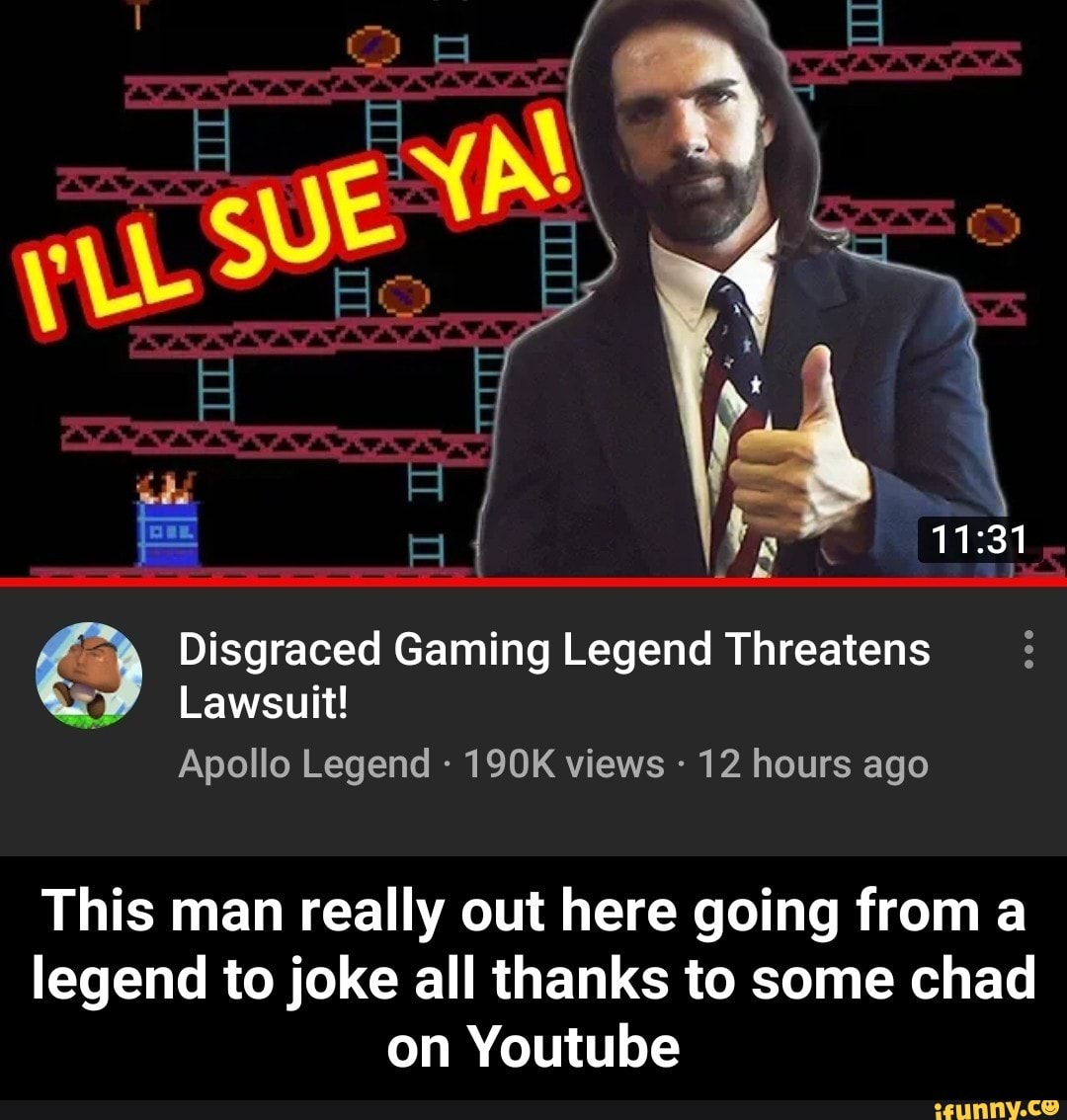 Disgraced Gaming Legend Threatens Lawsuit! Apollo Legend 190K views 12 ...