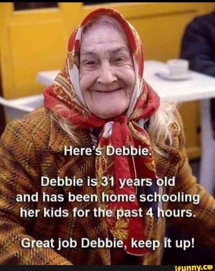 Here's Debbie: Debbie is 34 years and has been schooling' " her kids ...