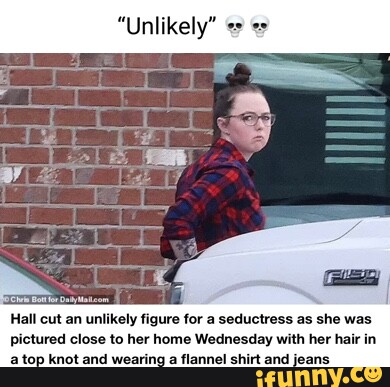 "Unlikely" Hall cut an unlikely figure for a seductress as she was ...