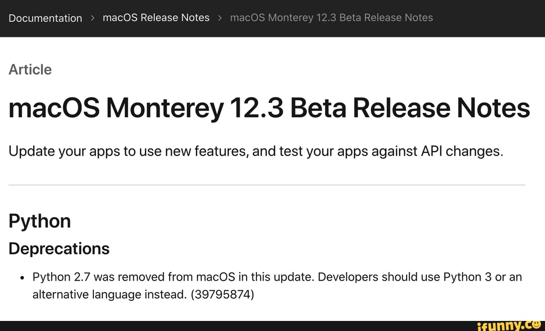Documentation Macos Release Notes Article Macos Monterey 123 Beta Release Notes Update Your 