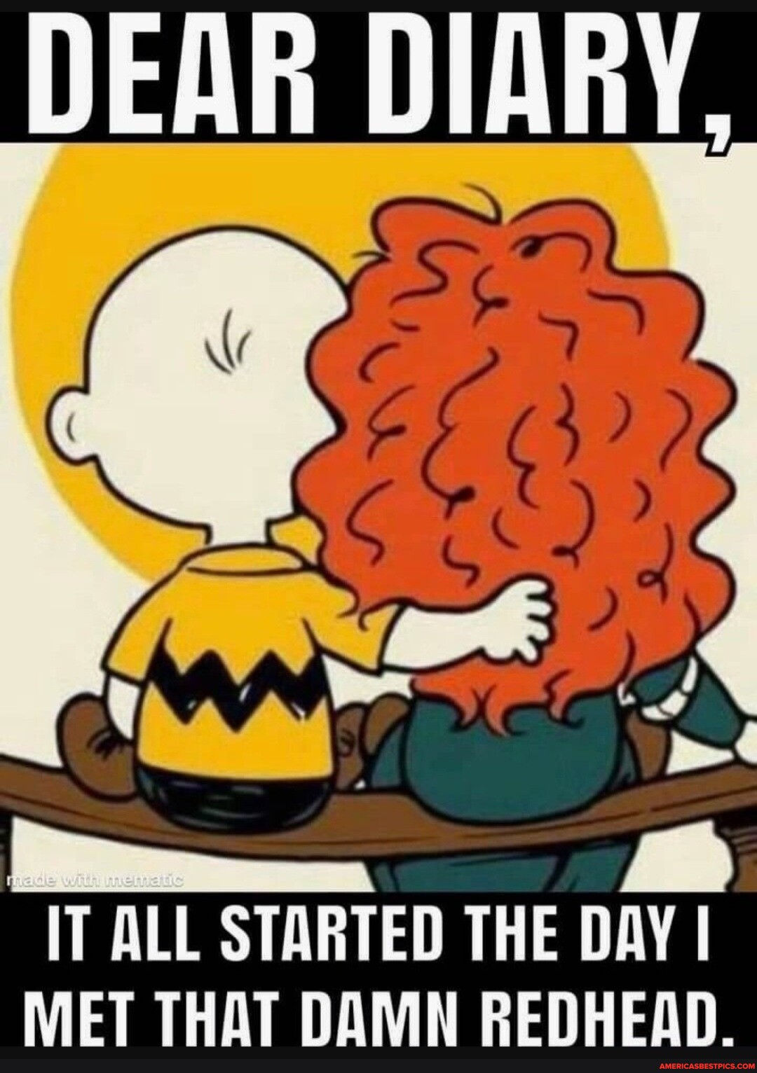 Dear Diary It All Started The Day I Met That Damn Redhead America S