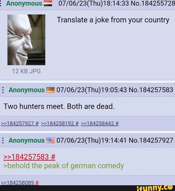 ; Anonymous No. Translate a joke from your country 12 KB JPG Two ...