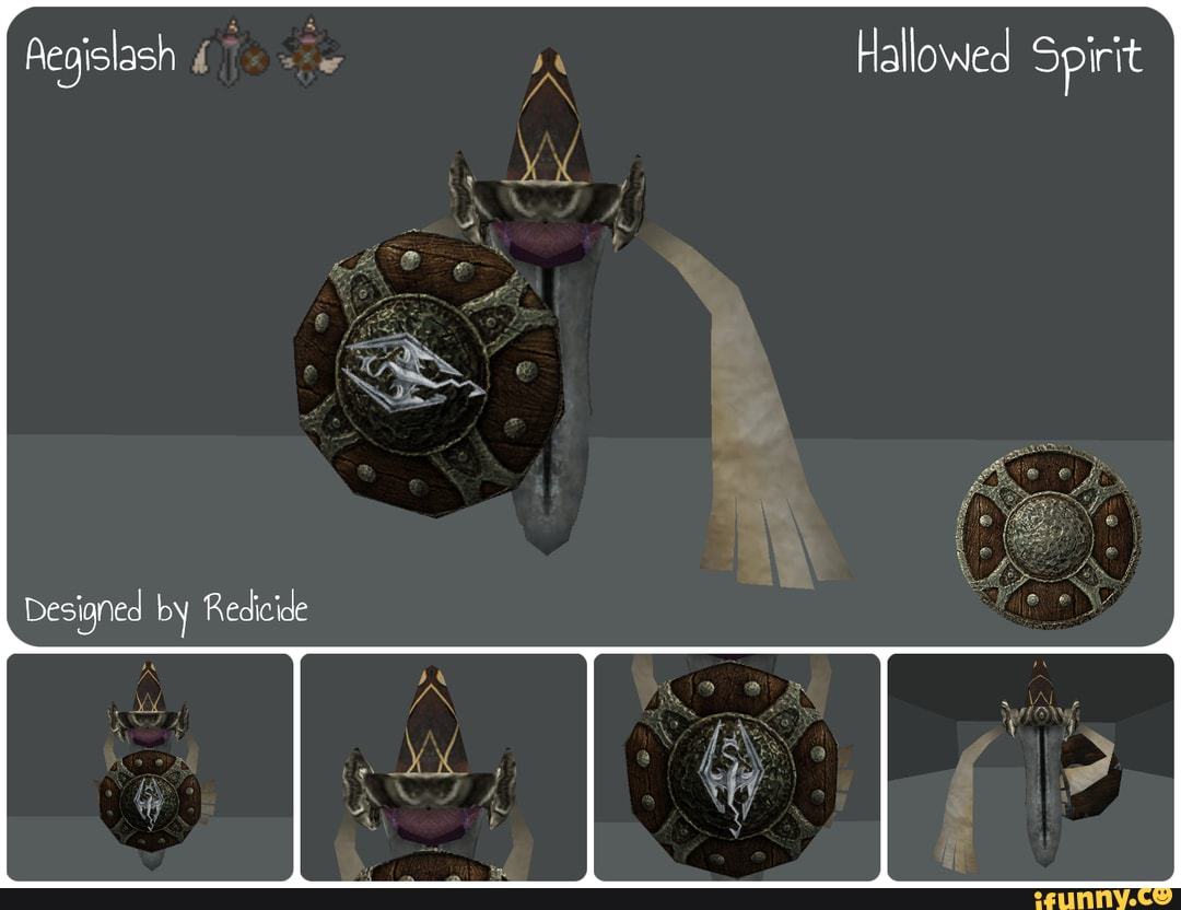 Hallowed Spirit Skyrim Shield & Sword Inspired Aegislash by Redicide ...