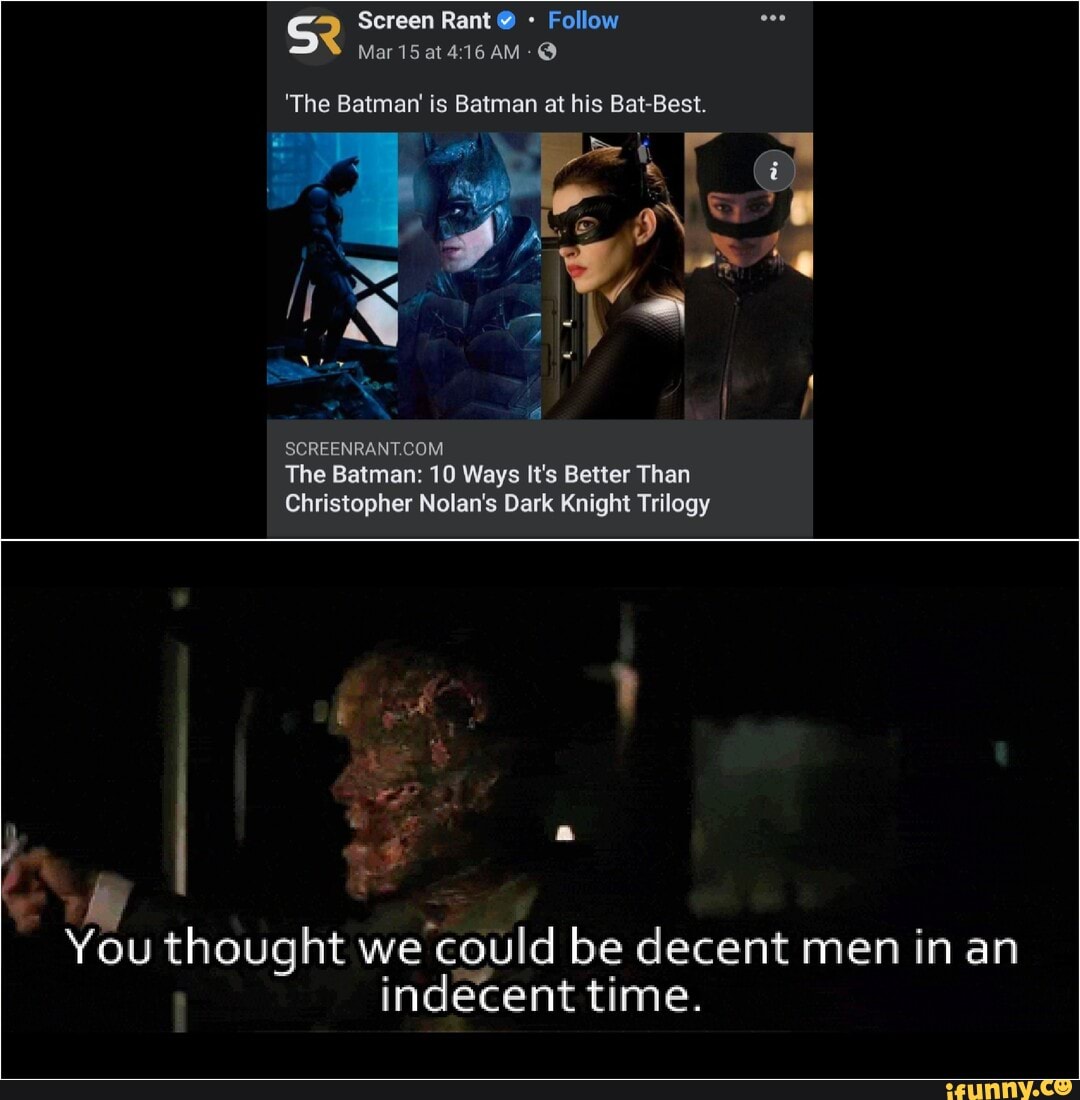 Screen Rant @ Follow Mar 15 at AM- @ 'The Batman' is Batman at his Bat ...