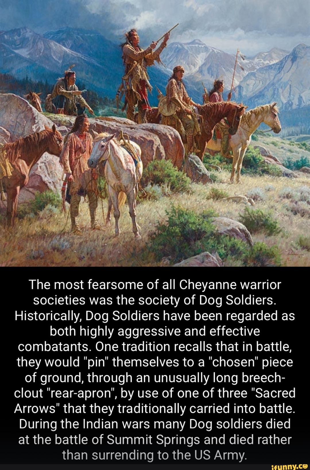 The most fearsome of all Cheyanne warrior societies was the society of ...