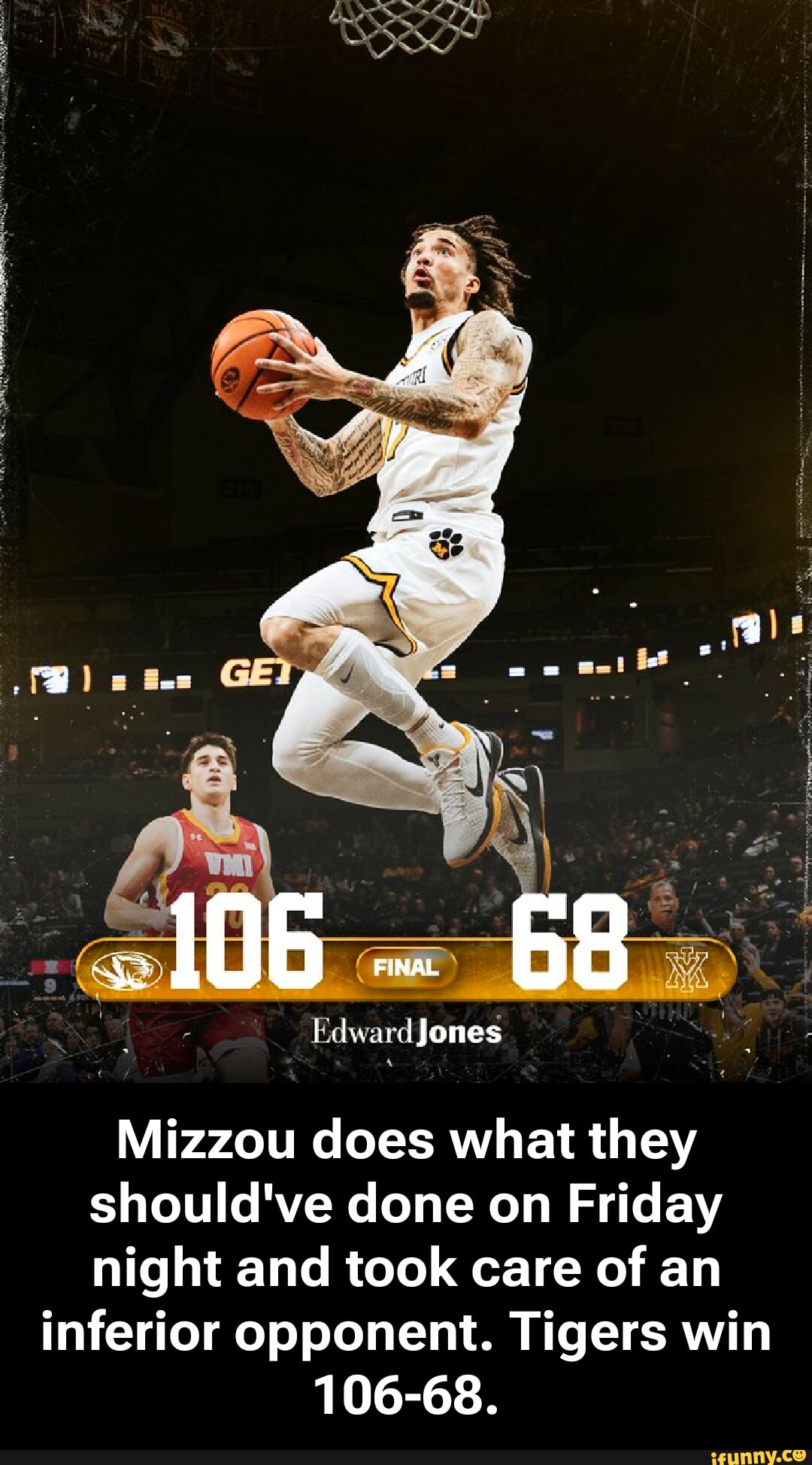 68 Edward Jones Mizzou does what they should've done on Friday night ...