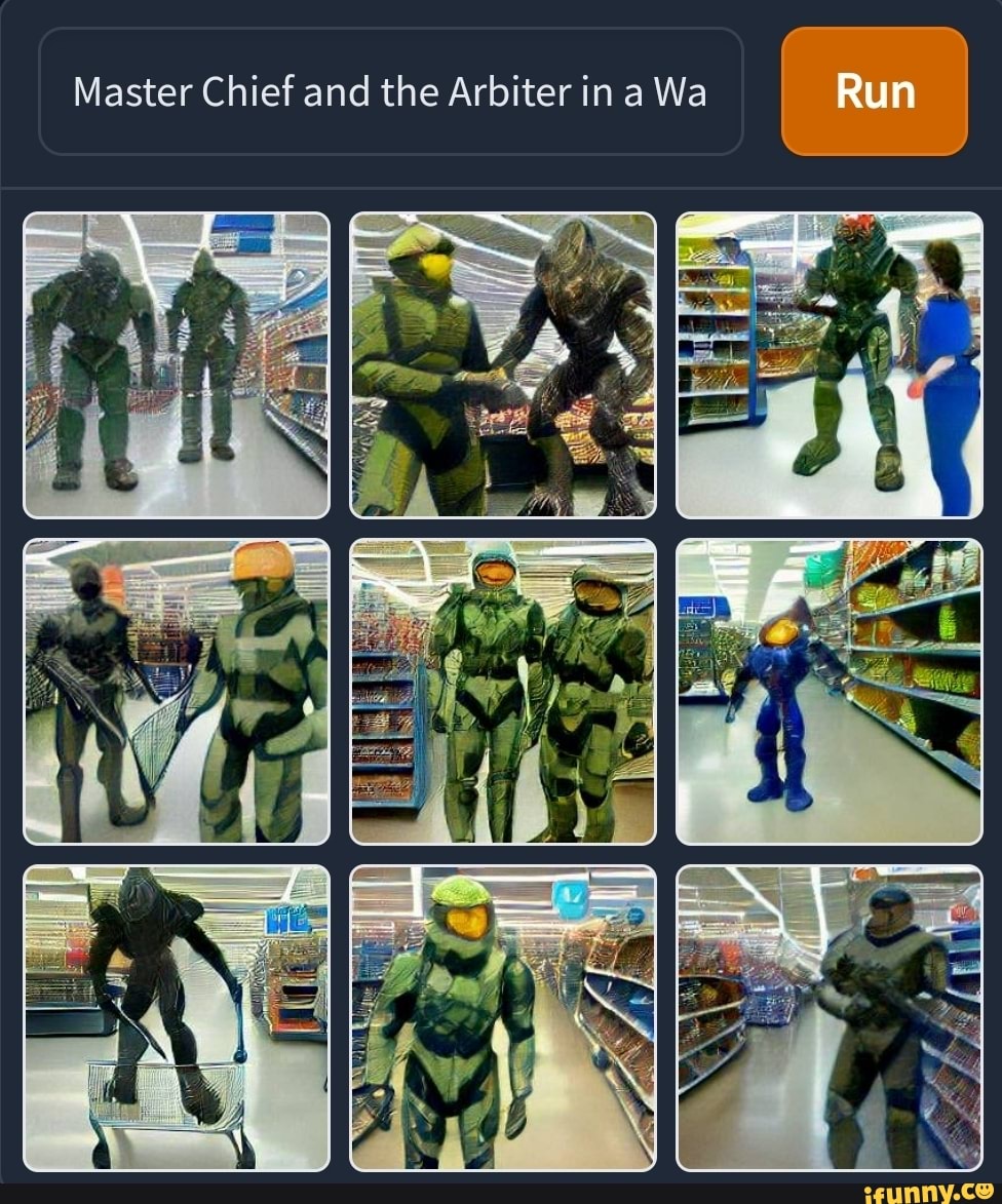 Master Chief and the Arbiter ina Wa Run - iFunny