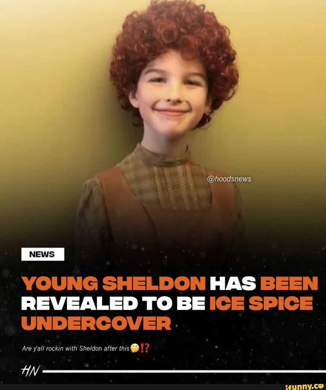 YOUNG SHELDON HAS BEEN REVEALED TO BE ICE SPICE UNDERCOVER. NEWS) Are y ...