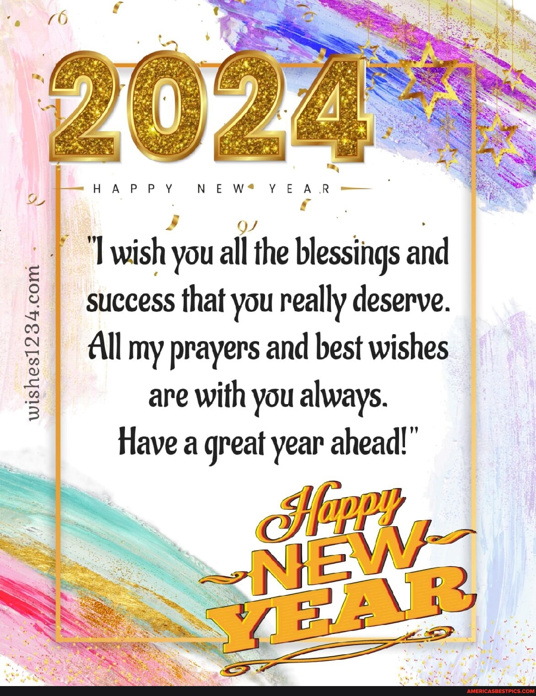 HAPPY NEW* YEAR 'l wish you all the blessings and success that you ...