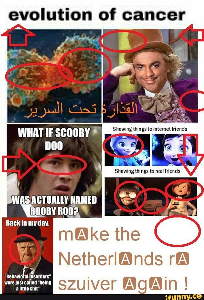 Evolution of cancer WHAT IF SEOOBY poo Showing WAS ACTUALLY NAMED ROOBY ...