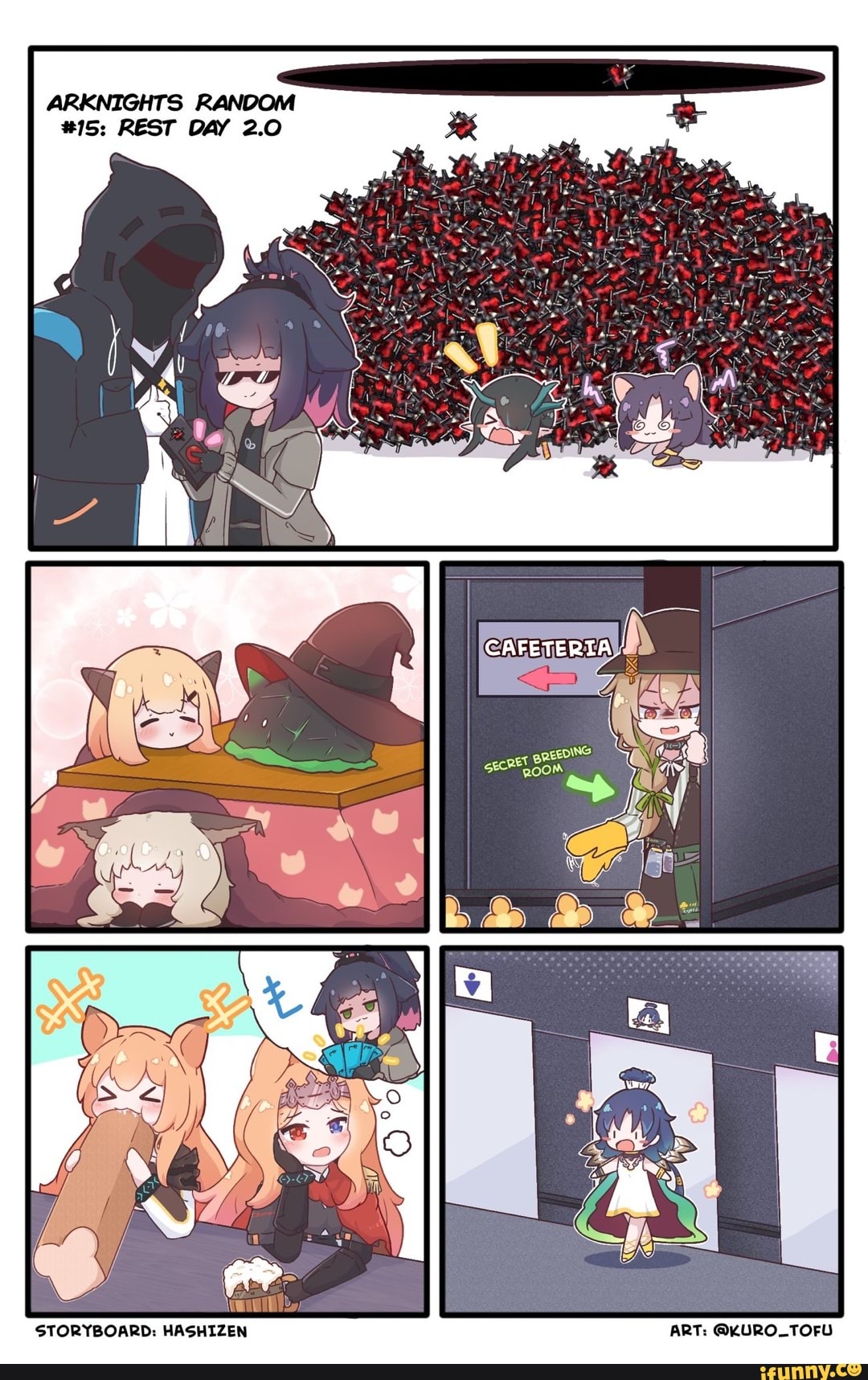ARKNIGHTS RANDOM #15: REST DAY 2.0 we BREED ecPEL OOIN STORYBOARD: HASHIZEN ART: @KURO_TOFU - iFunny