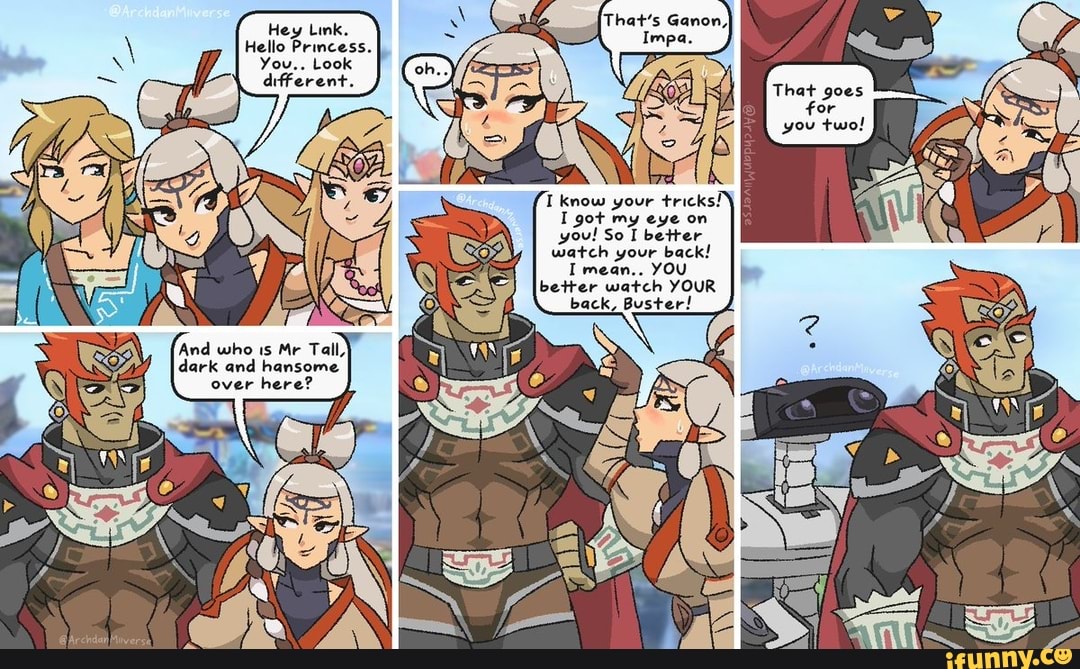 Hey Link. Hello Princess. You.. Look different. th T know your tricks ...