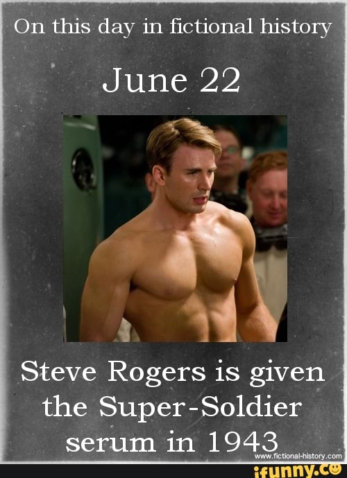 On this day in fictional history June 22 Steve Rogers is given the ...