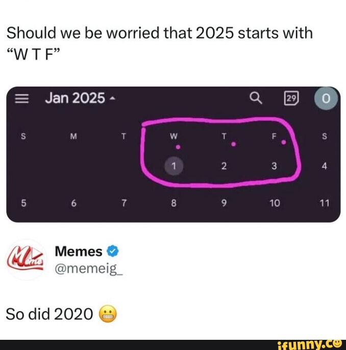 Should we be worried that 2025 starts with Jan 2025 - Ci Memes So did ...