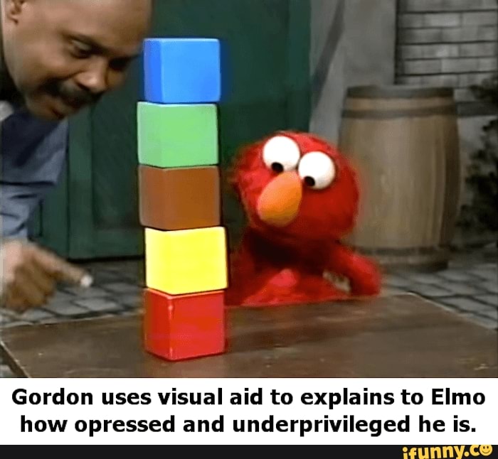 Gordon uses visual aid to explains to Elmo how opressed and ...