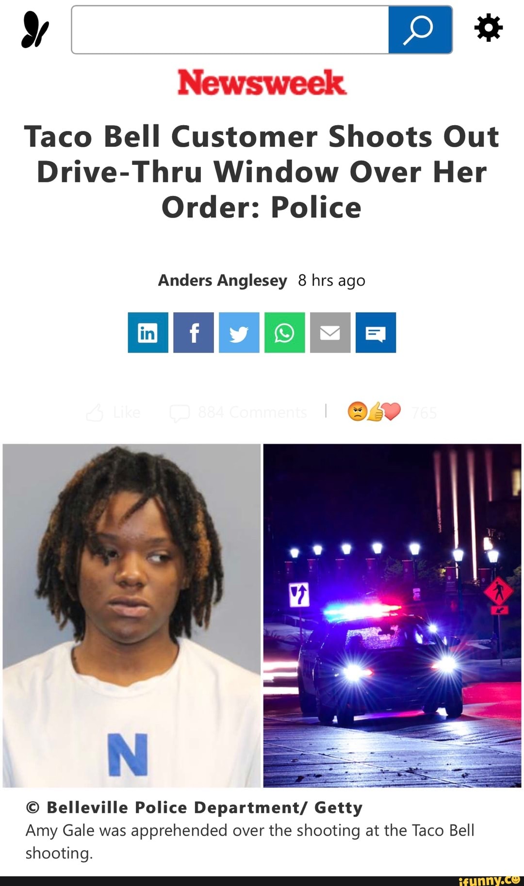Newsweek Taco Bell Customer Shoots Out Drive-Thru Window Over Her Order ...