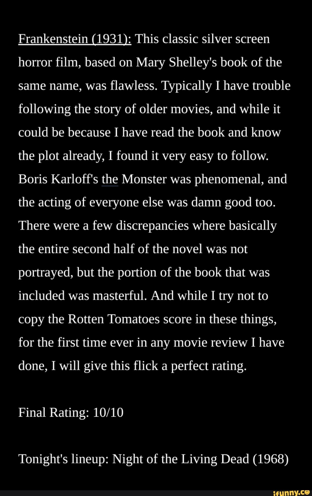 Frankenstein (1931): This classic silver screen horror film, based on ...