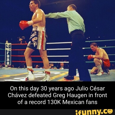 On this day 30 years ago Julio Cesar Chavez defeated Greg Haugen in ...