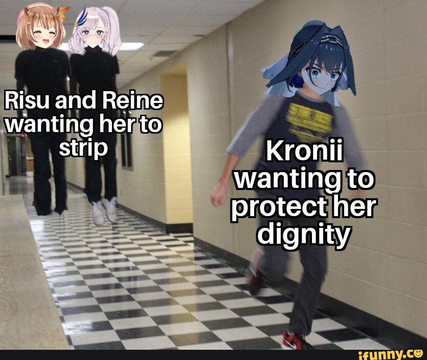 Risu and Reine wanting her to strip Kronii wanting to protect her ...