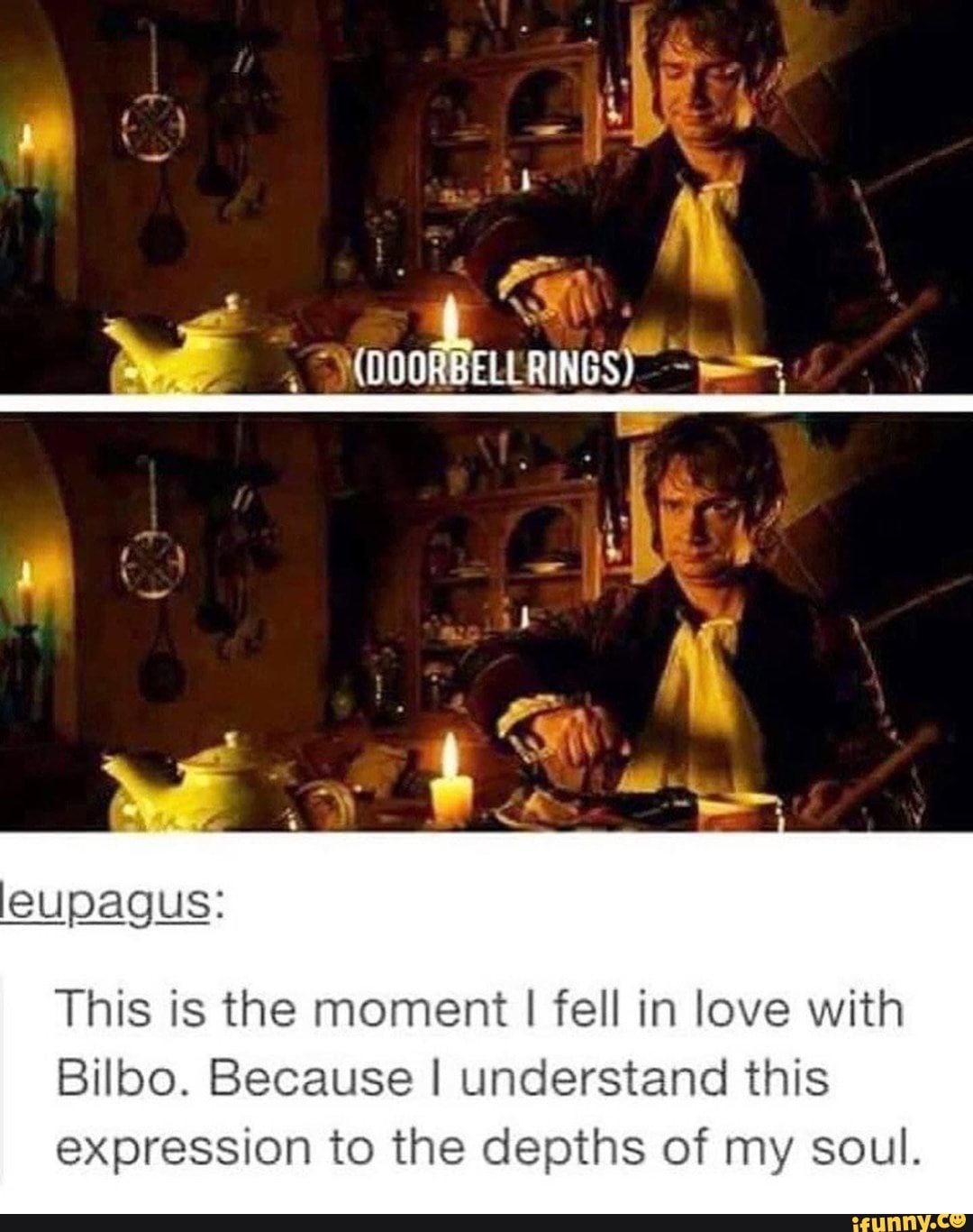 A an RINGS) eupagus: This is the moment I fell in love with Bilbo ...