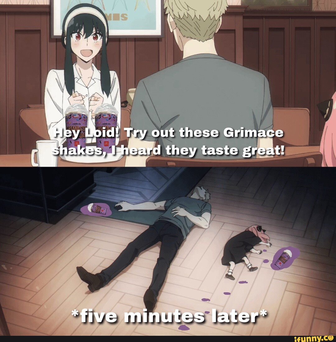 Aks, heard they taste great! I Try out these Grimace *five minutes ...