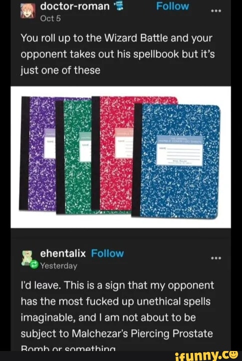 Doctor-roman "S Follow Oct You roll up to the Wizard Battle and your ...