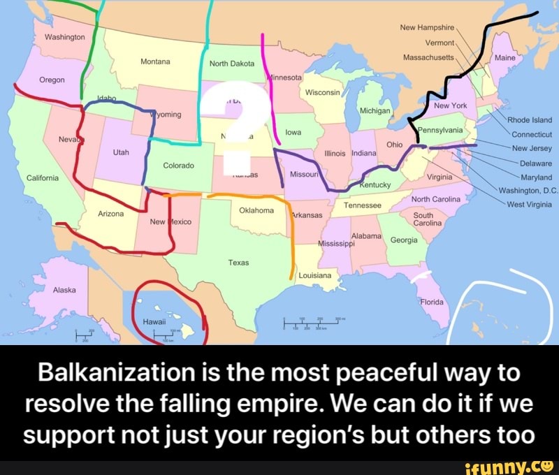 Balkanization is the most peaceful way to resolve the falling empire ...