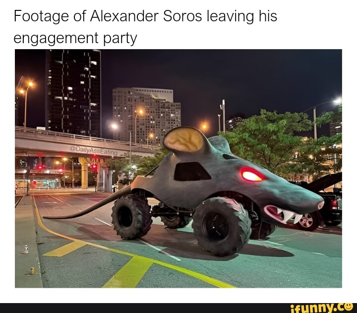 Footage of Alexander Soros leaving his engagement party - iFunny