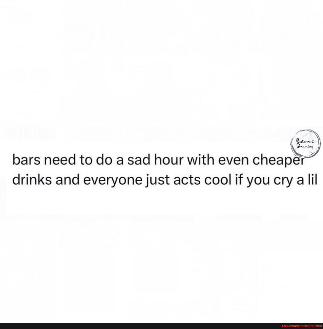 Sad hour with French Fries🍟 - bars need to do a sad hour with even ...