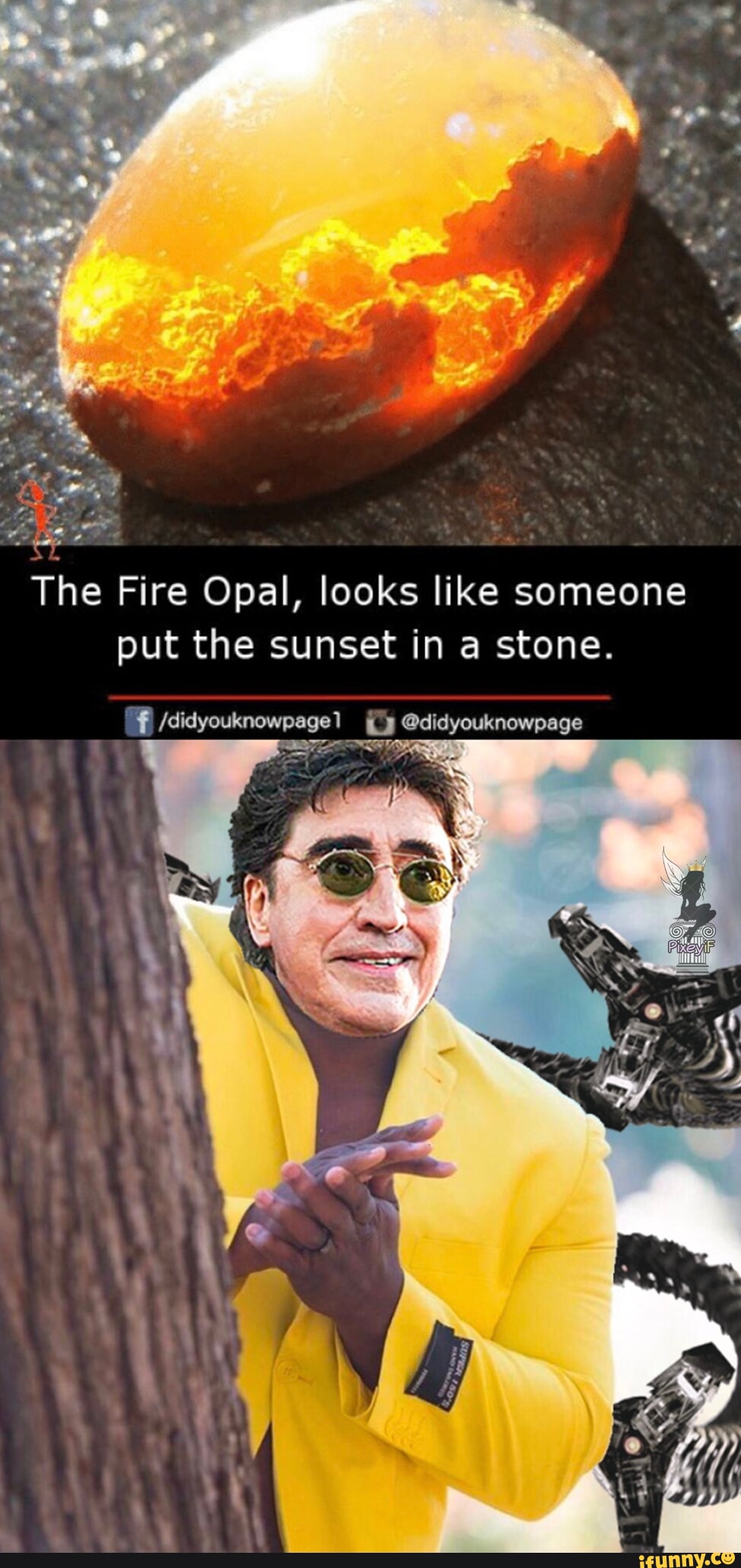 The Fire Opal, looks like someone put the sunset in a stone ...