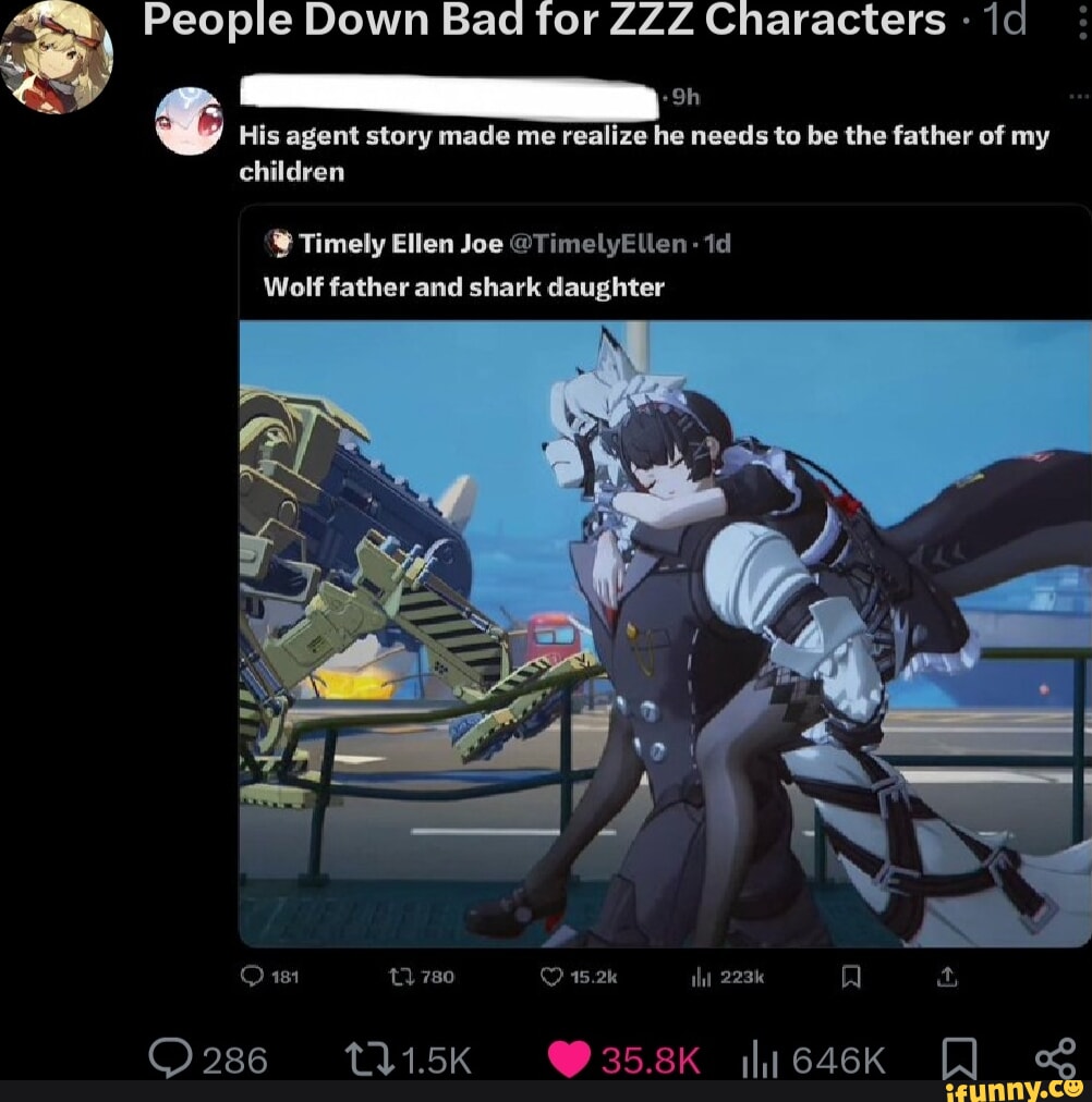 People Down Bad for ZZZ Characters - His agent story made me realize he ...