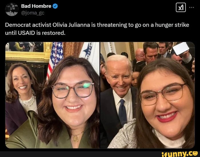 Bad Hombre @ (xi] way @joma_gc Democrat activist Olivia Julianna is ...