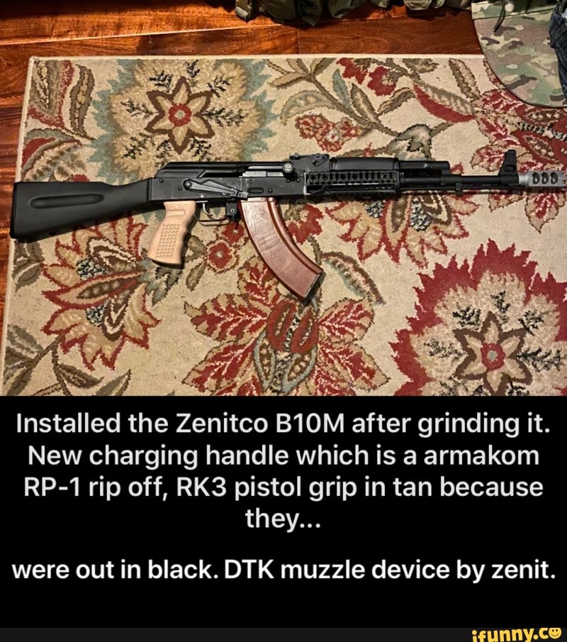 Installed the Zenitco B10M after grinding New charging handle which is ...