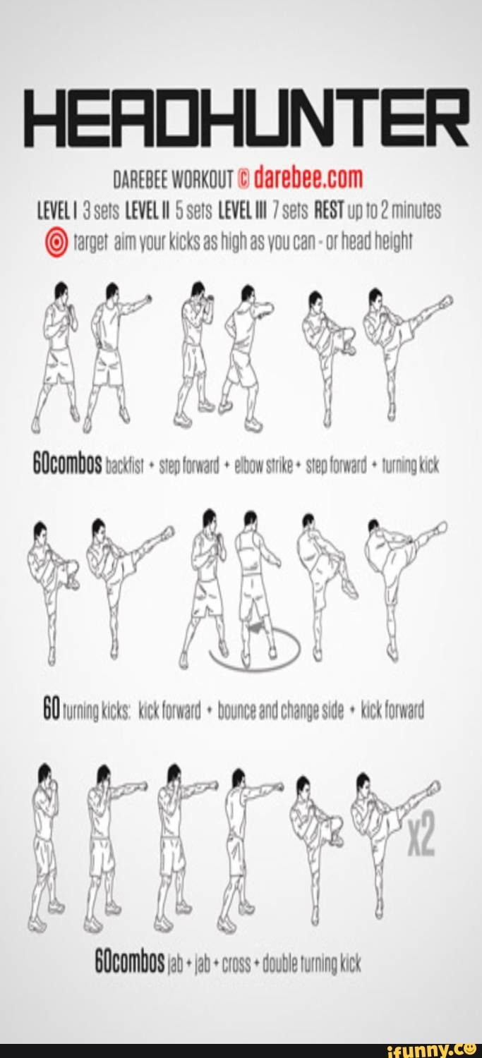 HEROHUNTER DAREBEE WORKOUT © darebee.com LEVELI 3 sets LEVEL II 5 sets ...