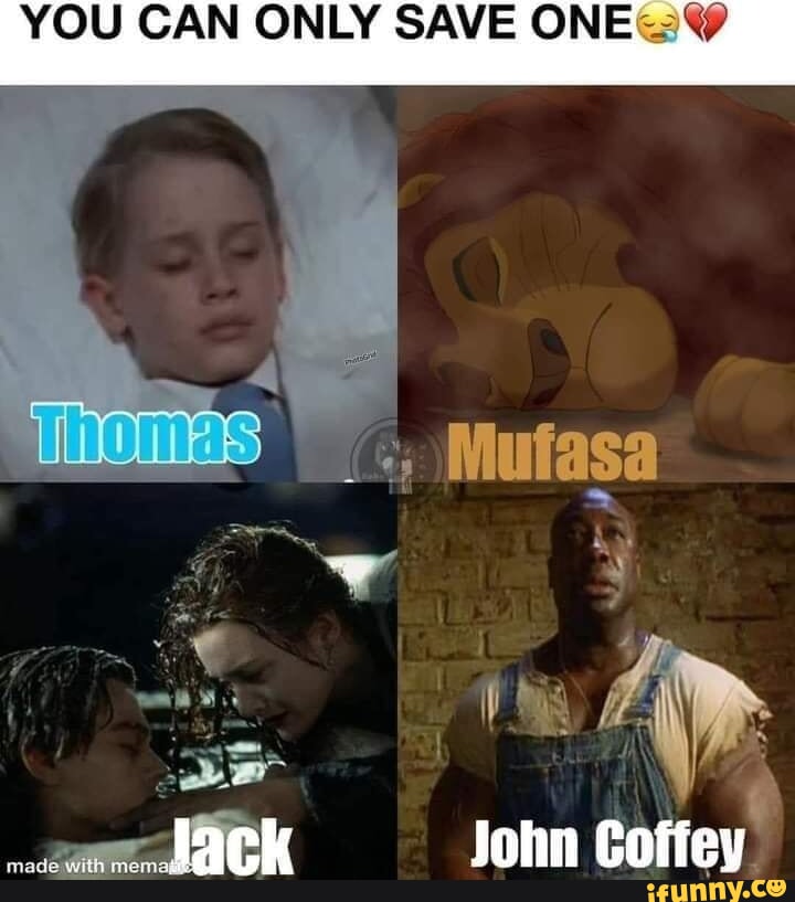 YOU GAN ONLY I ally I John Coffey - iFunny