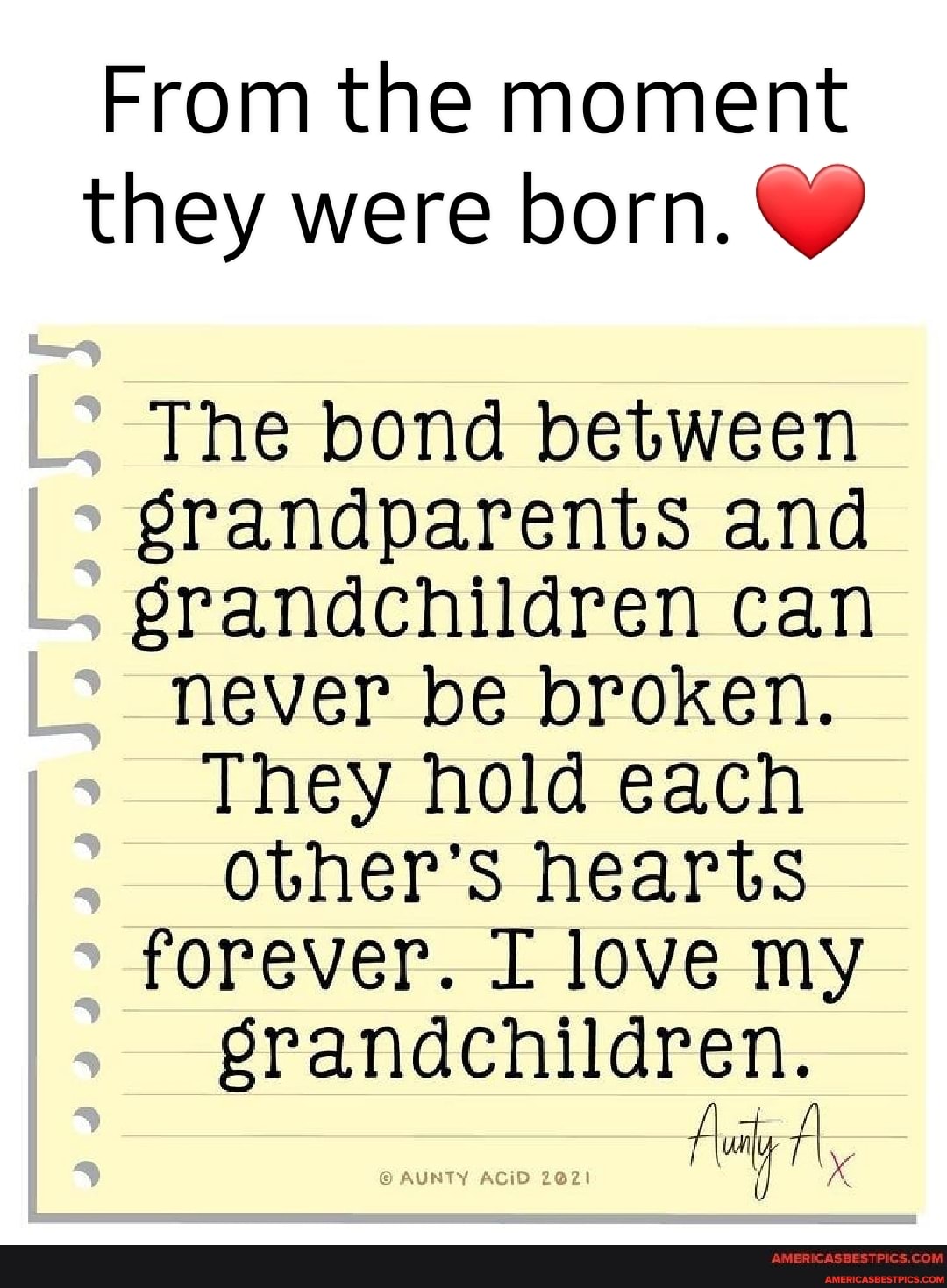 From the moment they were born. The bond between grandparents and ...