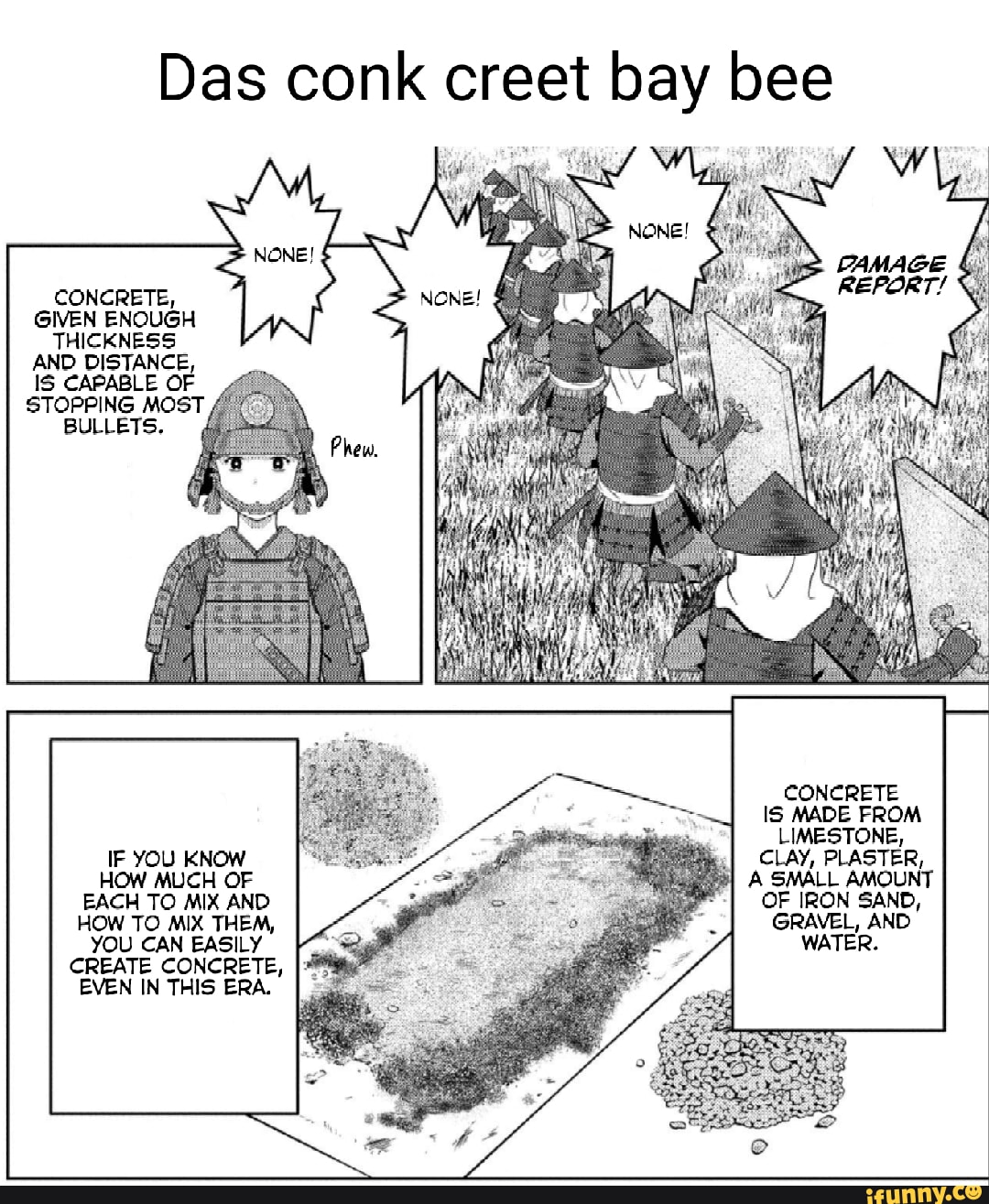 Das conk creet bay bee NONE CONCRETE, GIVEN ENOUGH THICKNESS AND ...