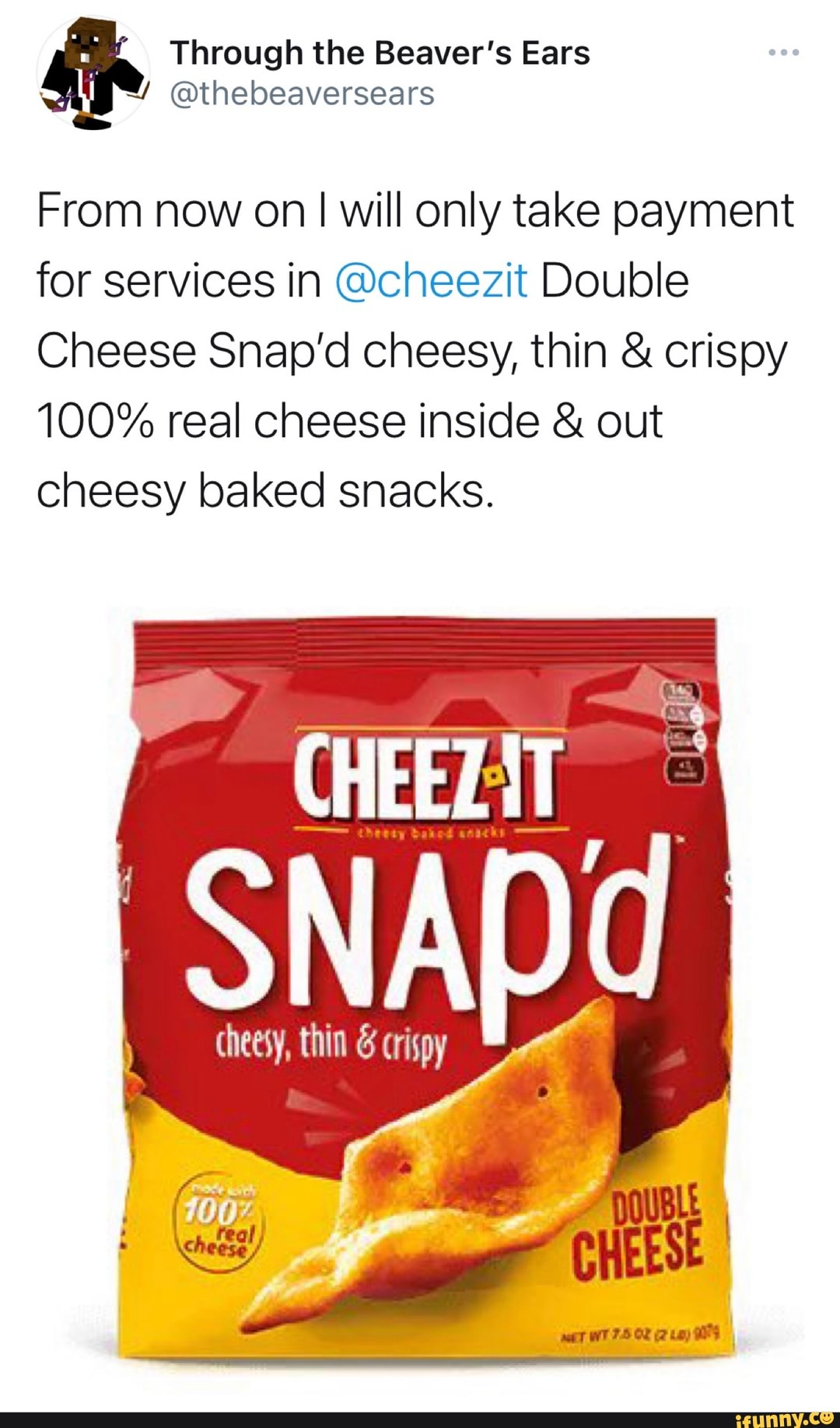 Through the Beaver's Ears From now on will only take payment for ...